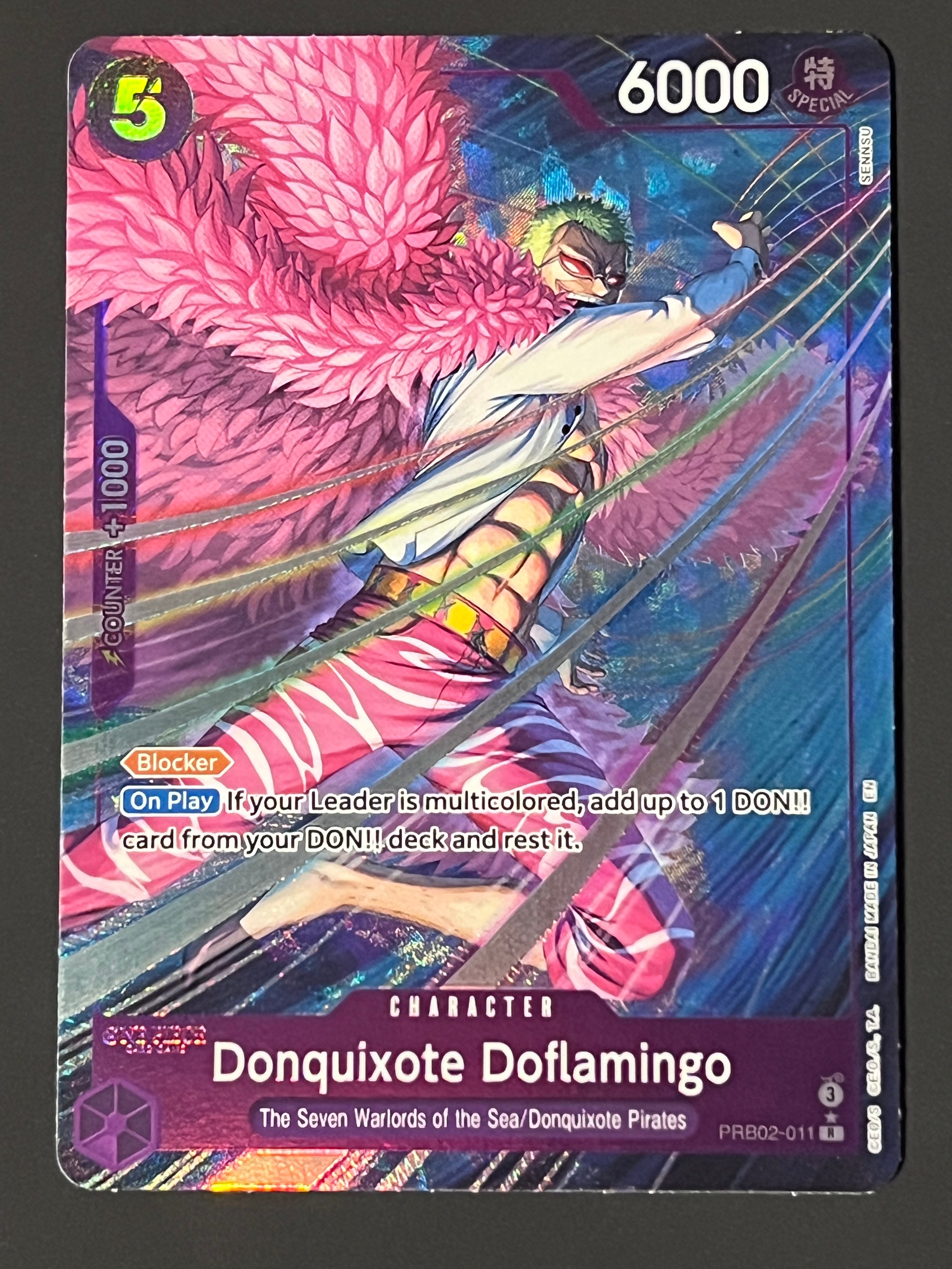 PRB02-011 Donquixote Doflamingo - One Piece The Best Vol. 2 Rare Alt A – Jarvvos