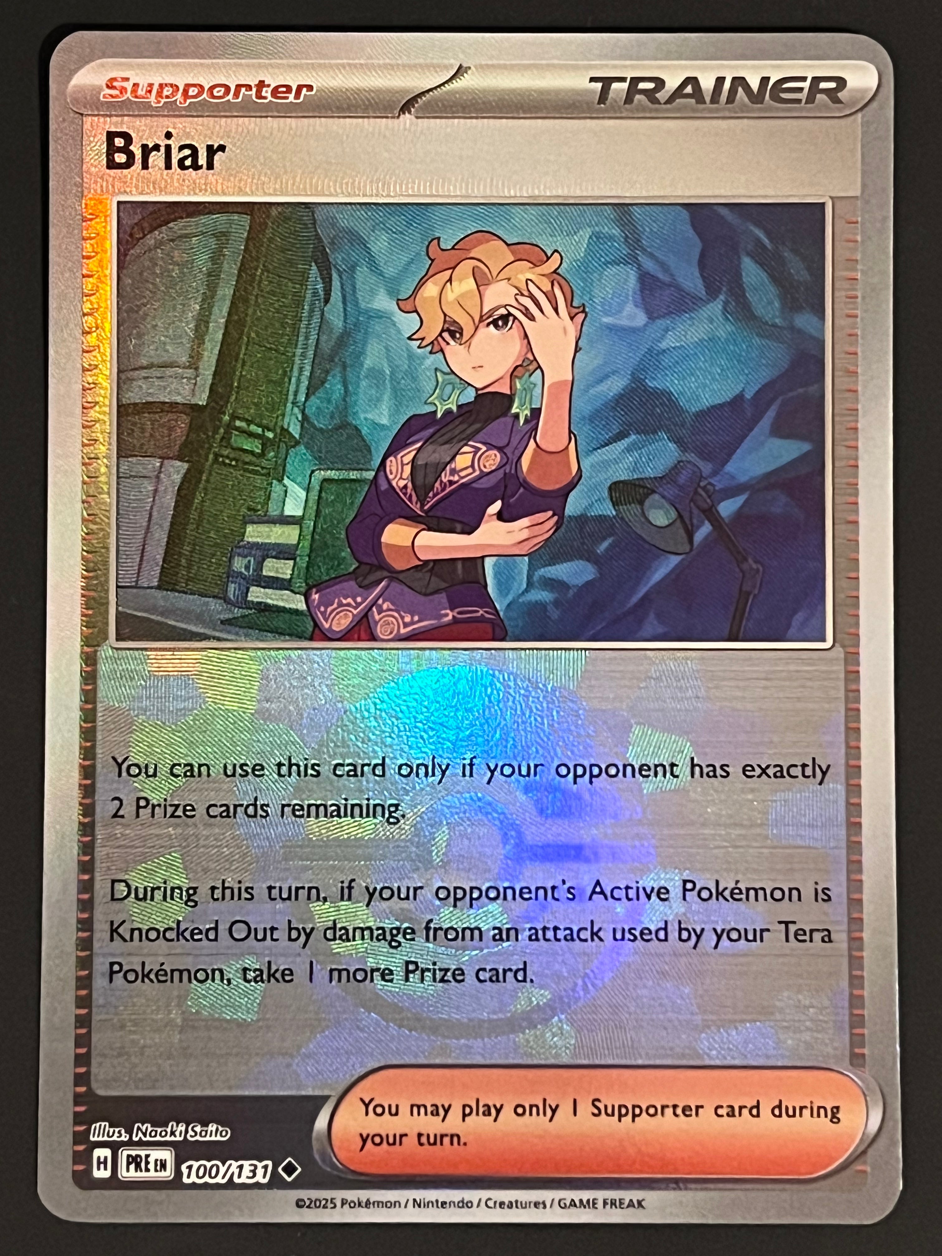 100/131 Briar - Pokémon Prismatic Evolutions Uncommon Reverse POKEBALL – Jarvvos