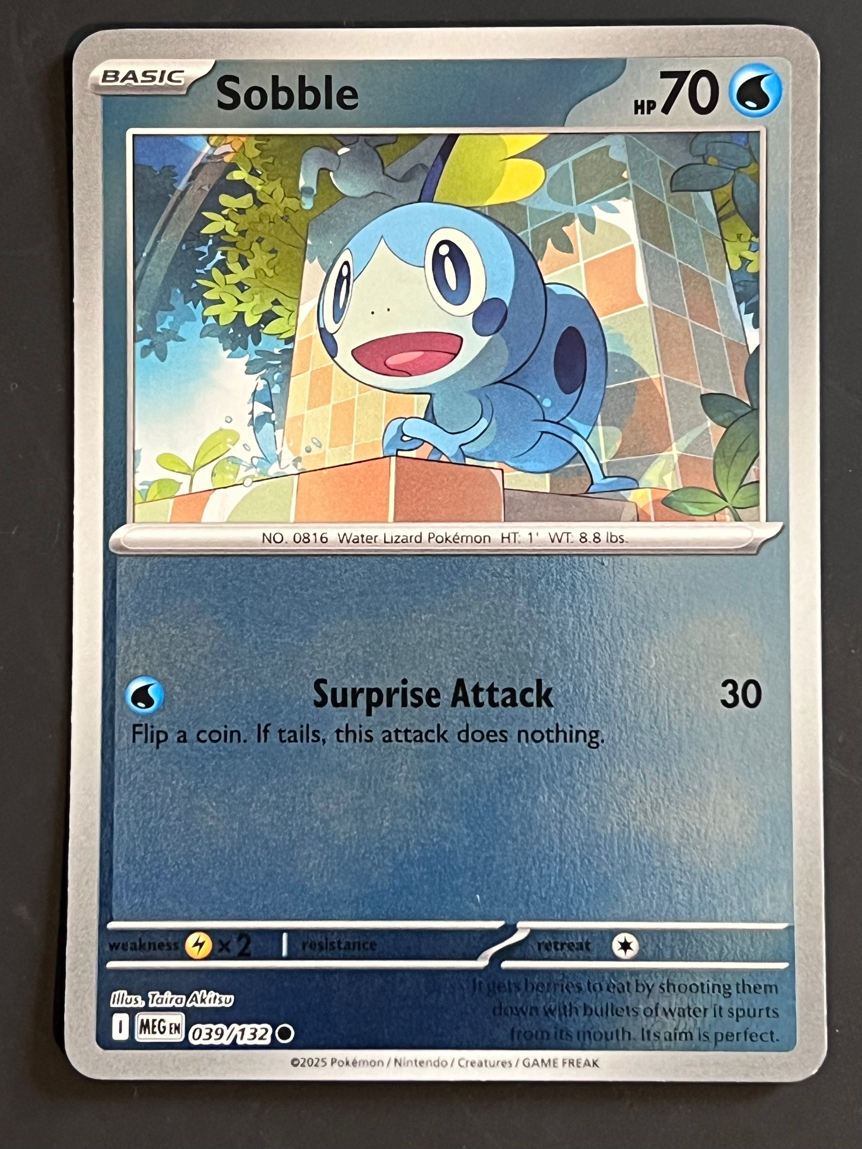 039/132 Sobble - Pokémon Mega Evolution Base Common Reverse – Jarvvos