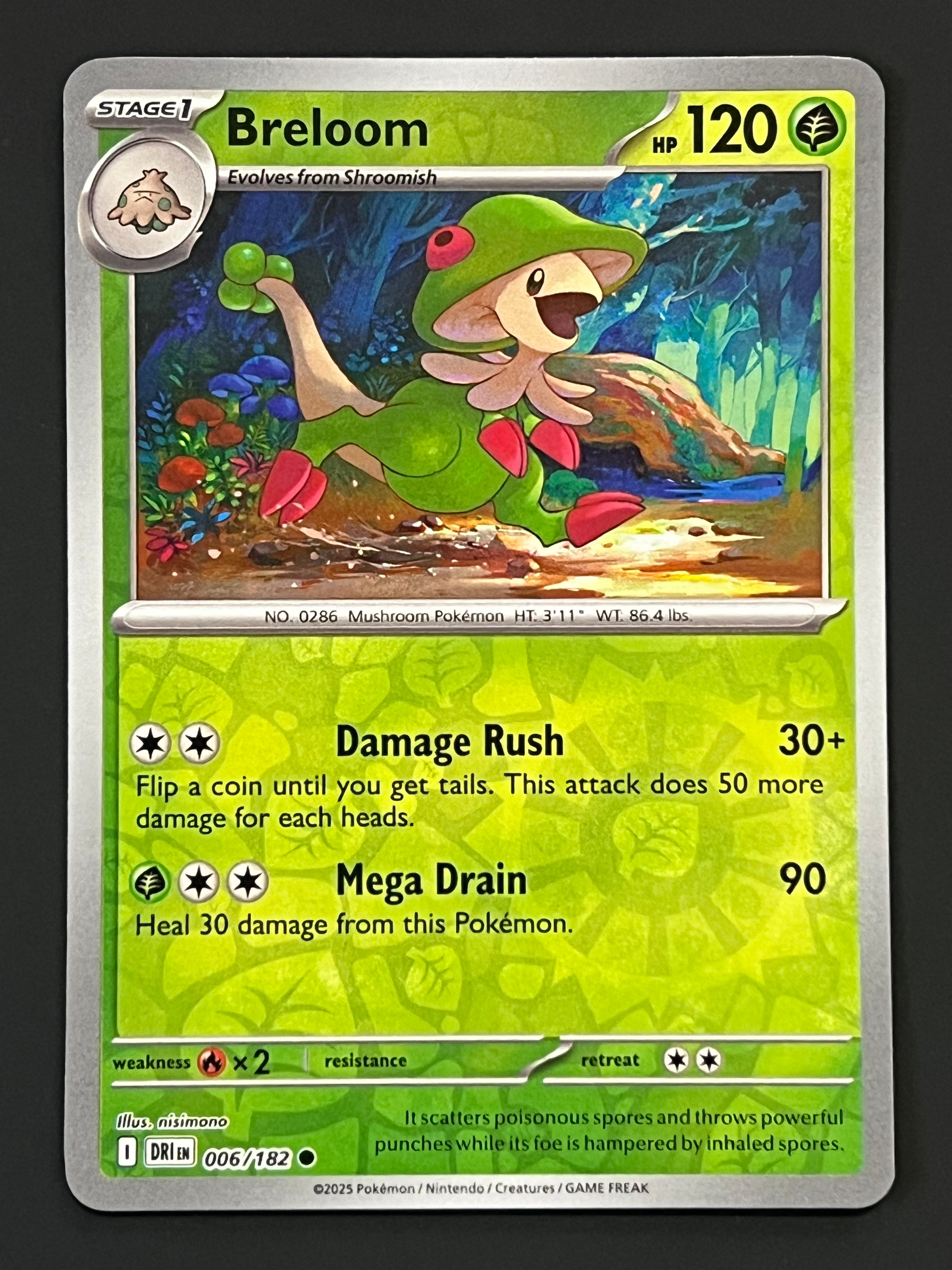 006/182 Breloom - Pokémon Destined Rivals Common Reverse – Jarvvos