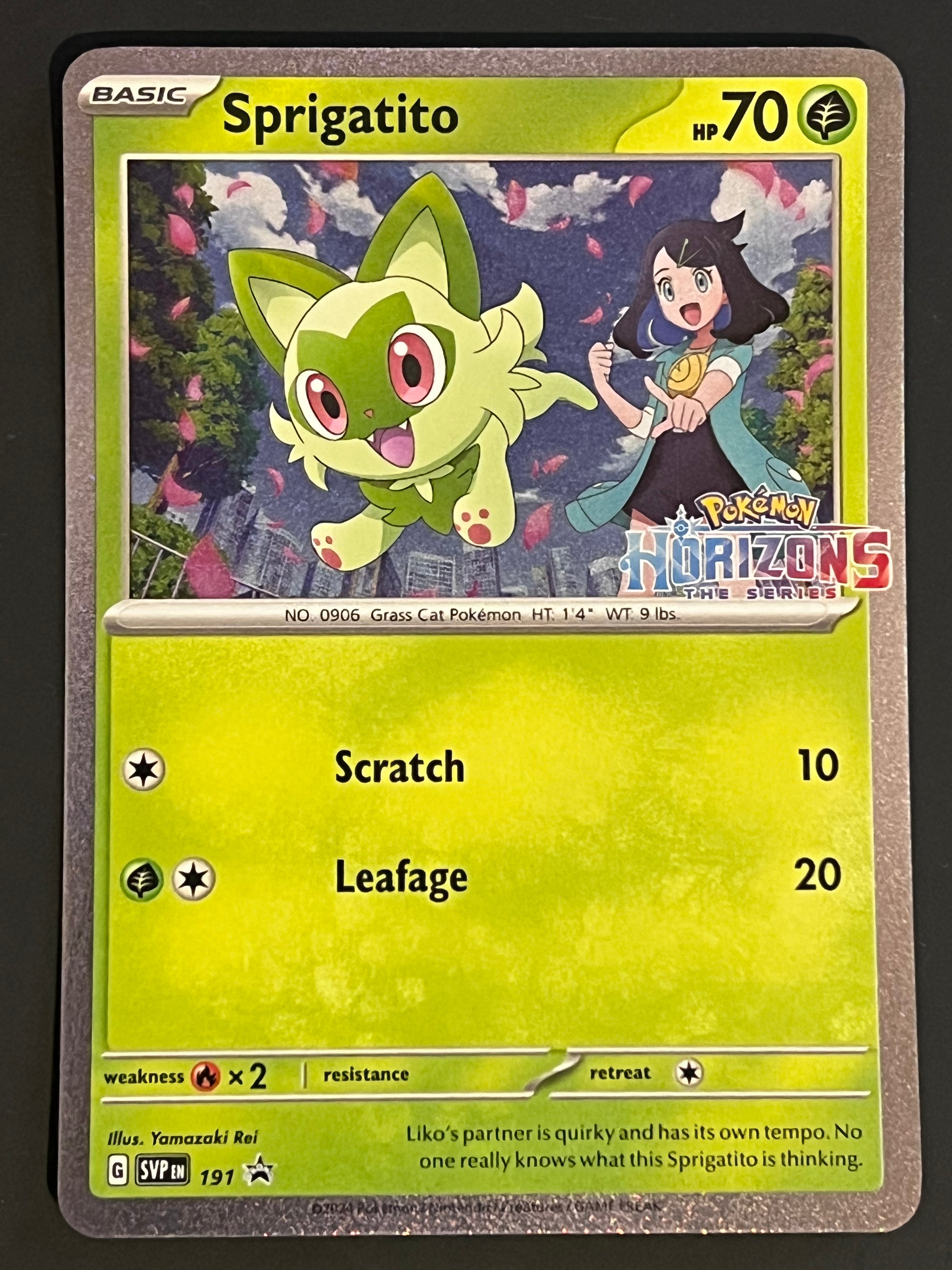 SVP191 Sprigatito (Pokémon Horizons Stamped) - Black Star Promo – Jarvvos