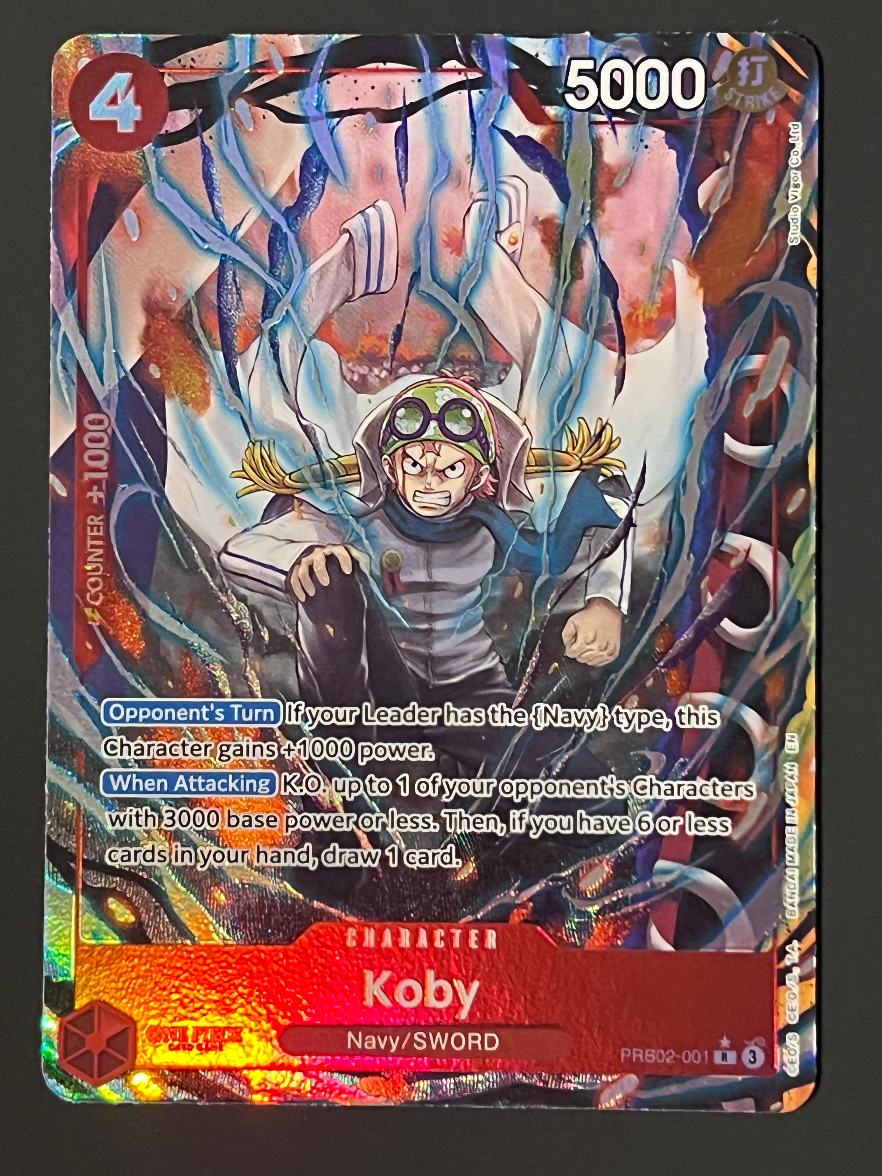 PRB02-001 Koby - One Piece The Best Vol. 2 Rare Alt Art – Jarvvos