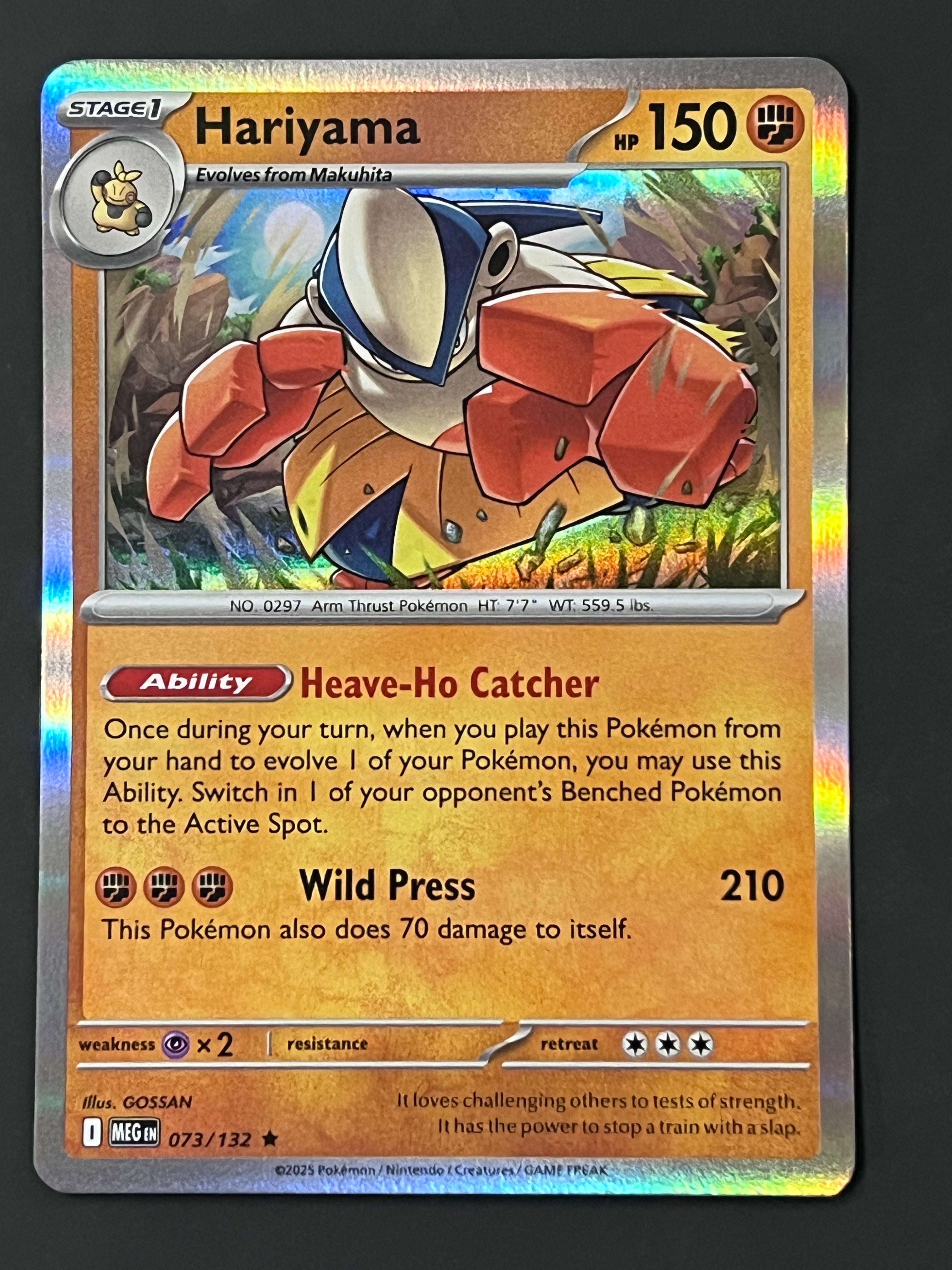 073/132 Hariyama - Pokémon Mega Evolution Base Rare Holo – Jarvvos