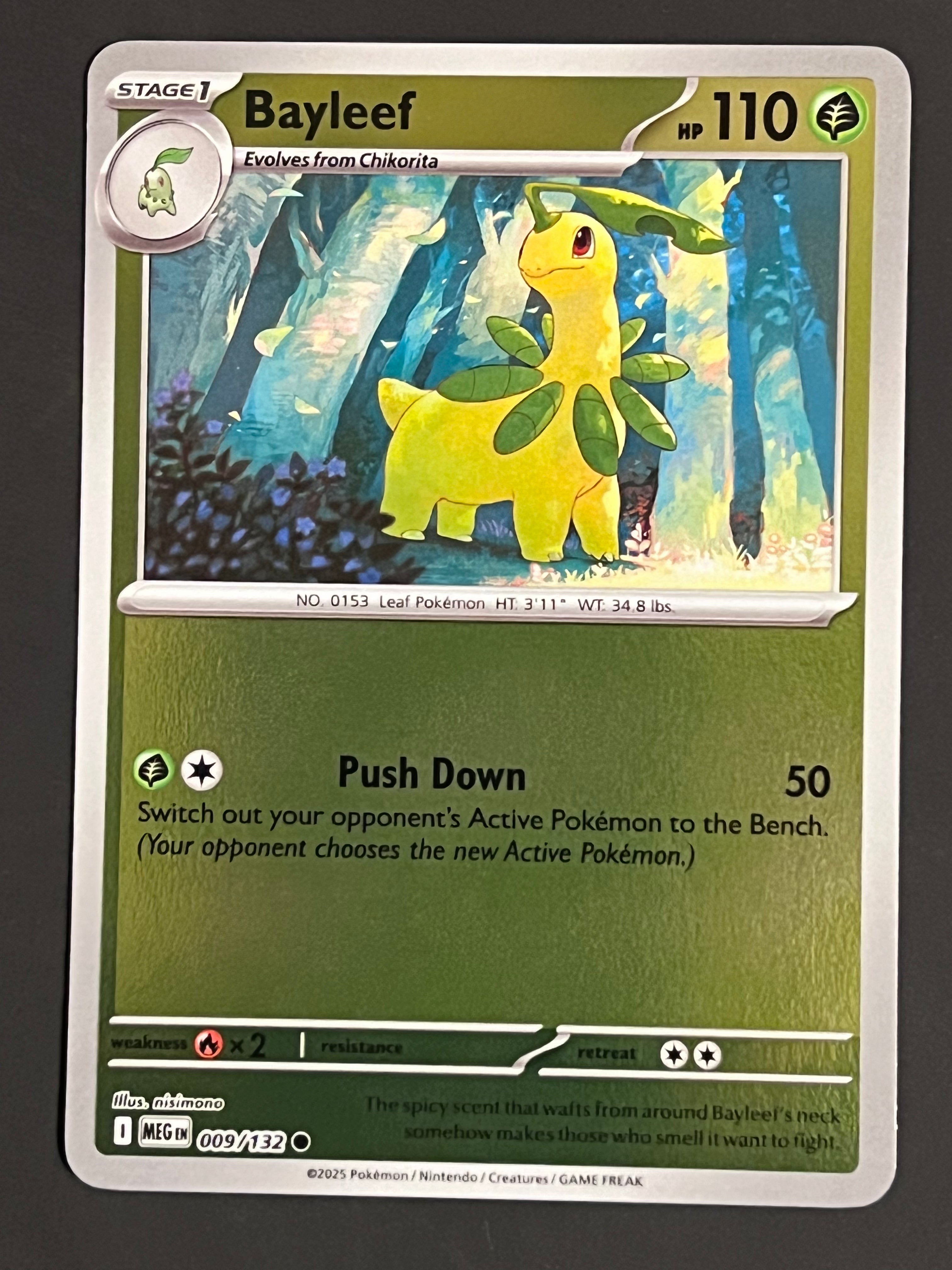 009/132 Bayleef - Pokémon Mega Evolution Base Common Reverse – Jarvvos