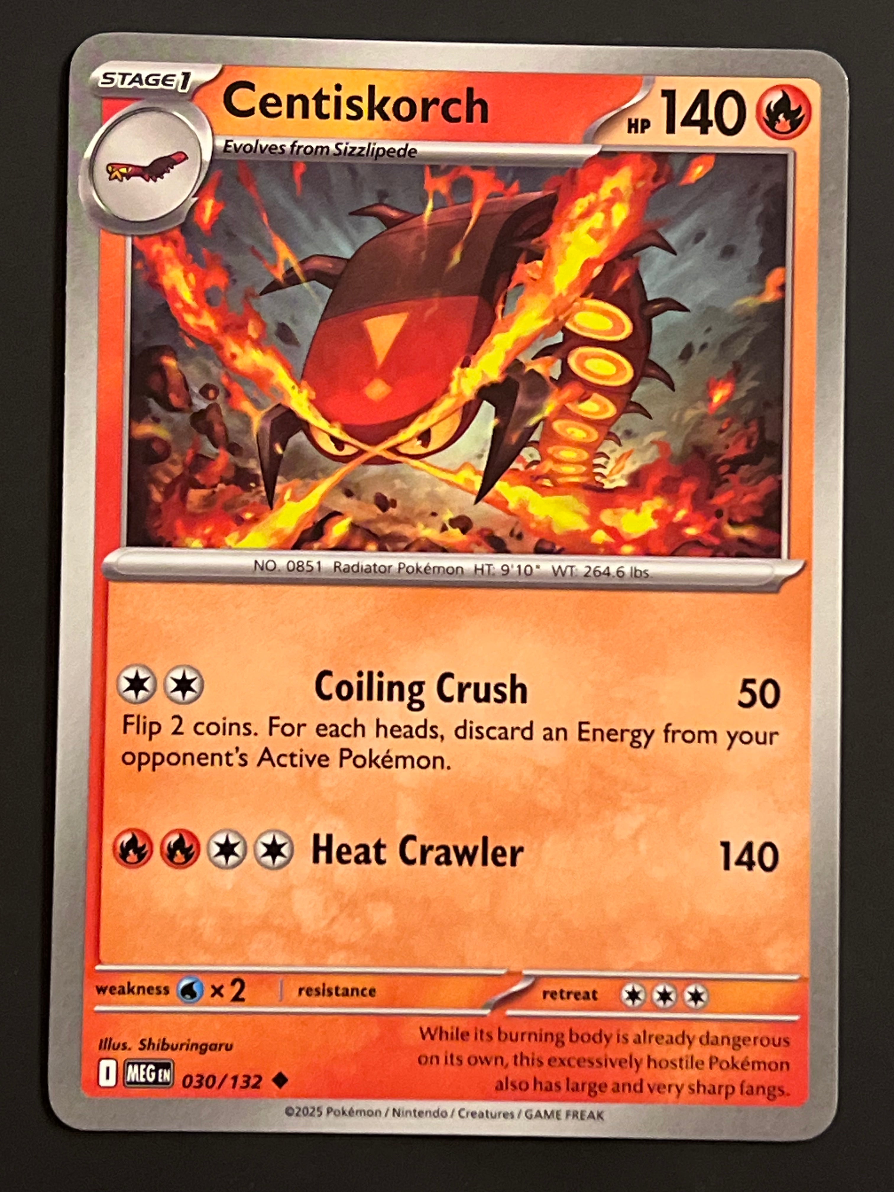 030/132 Centiskorch - Pokémon Mega Evolution Base Uncommon – Jarvvos