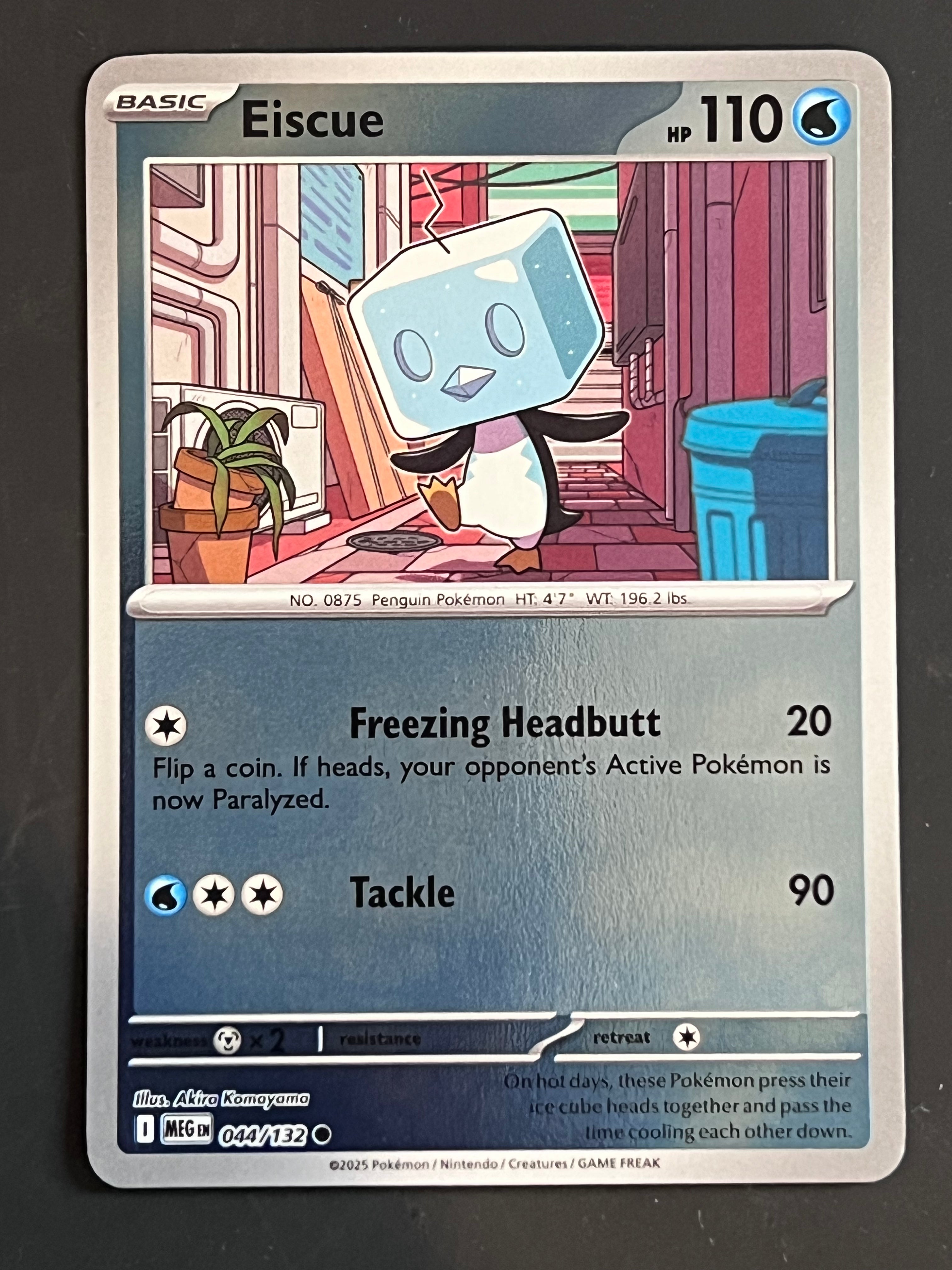 044/132 Eiscue - Pokémon Mega Evolution Base Common Reverse – Jarvvos