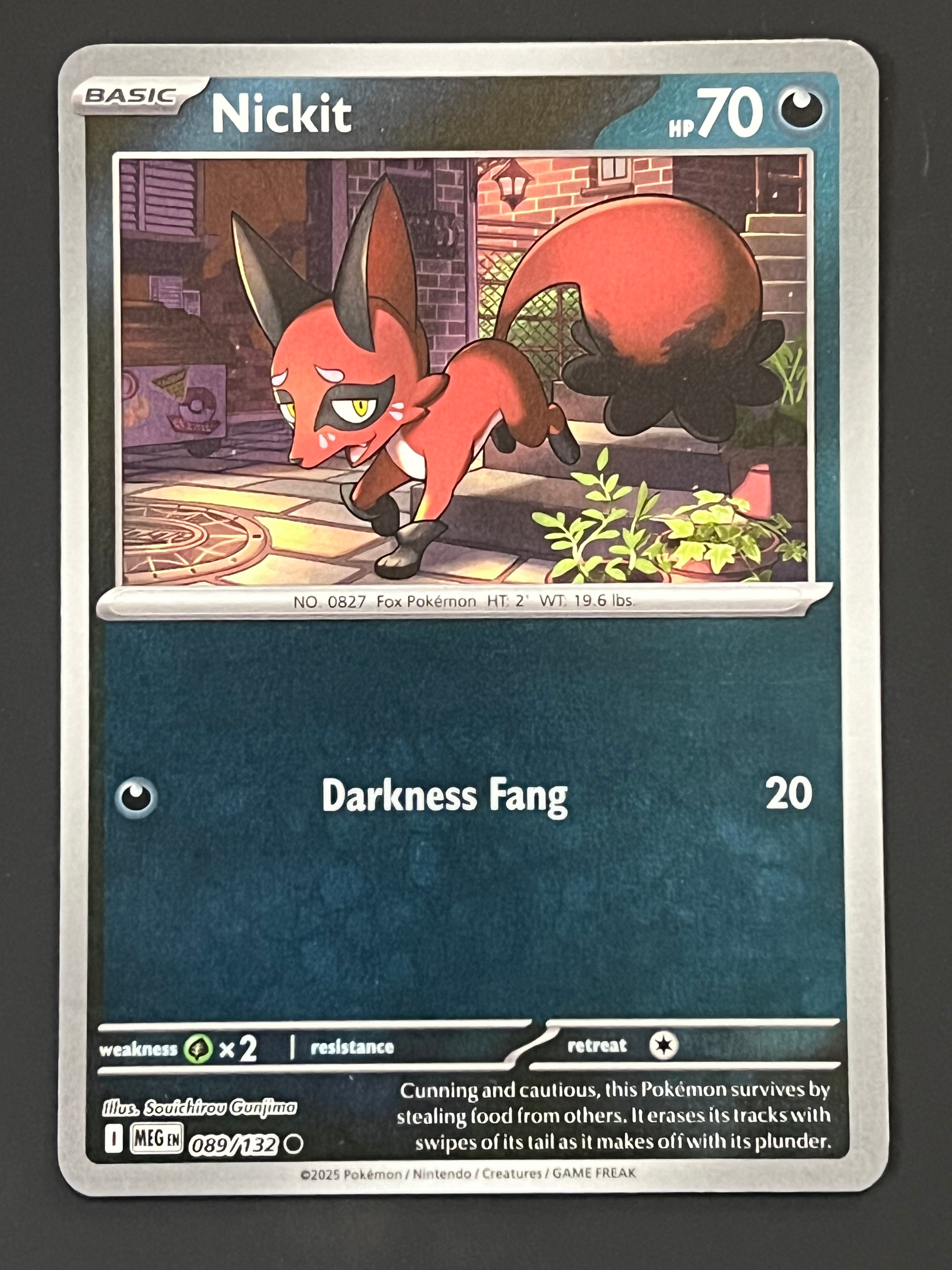 089/132 Nickit - Pokémon Mega Evolution Base Common Reverse – Jarvvos