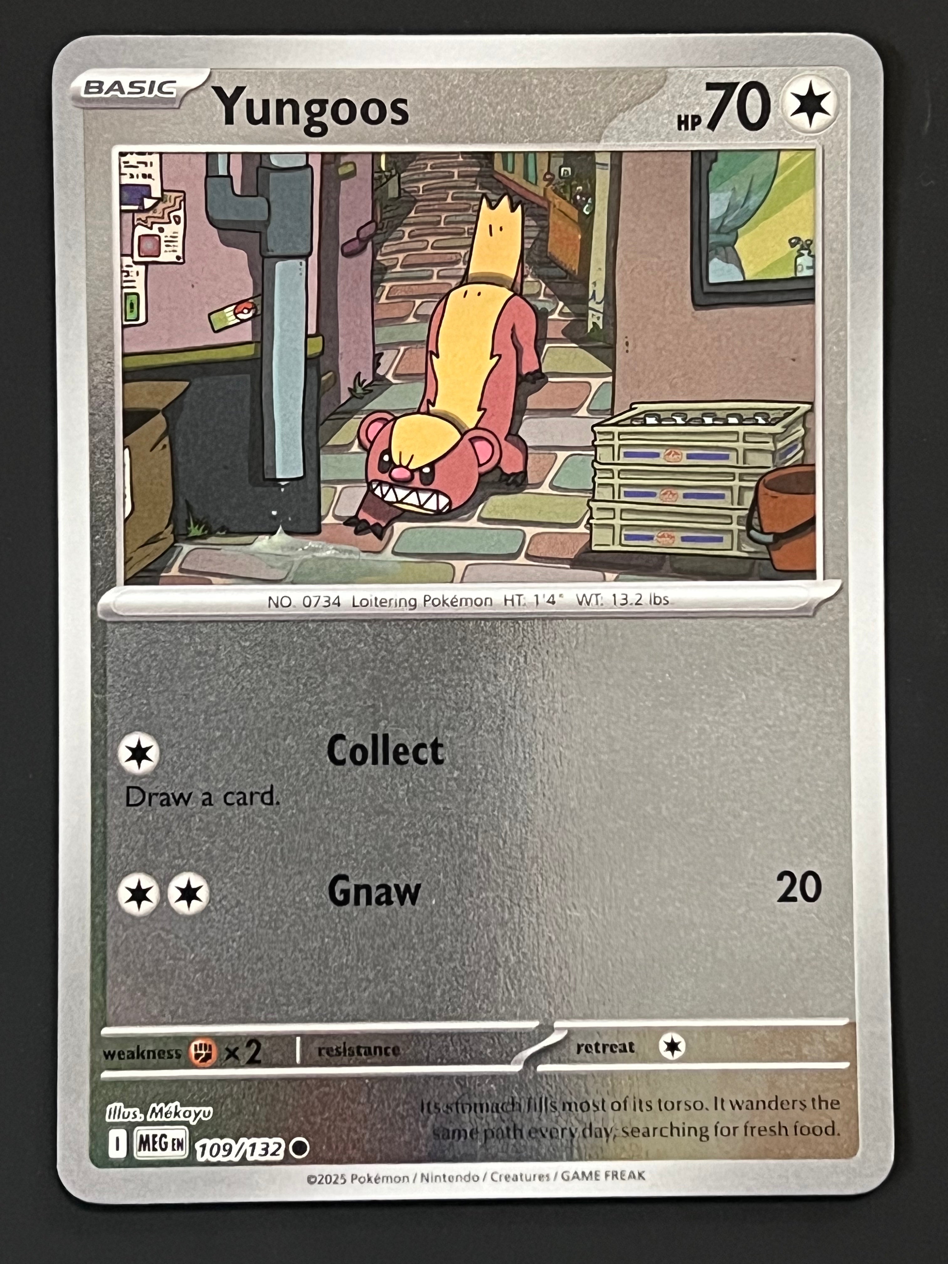 109/132 Yungoos - Pokémon Mega Evolution Base Common Reverse – Jarvvos
