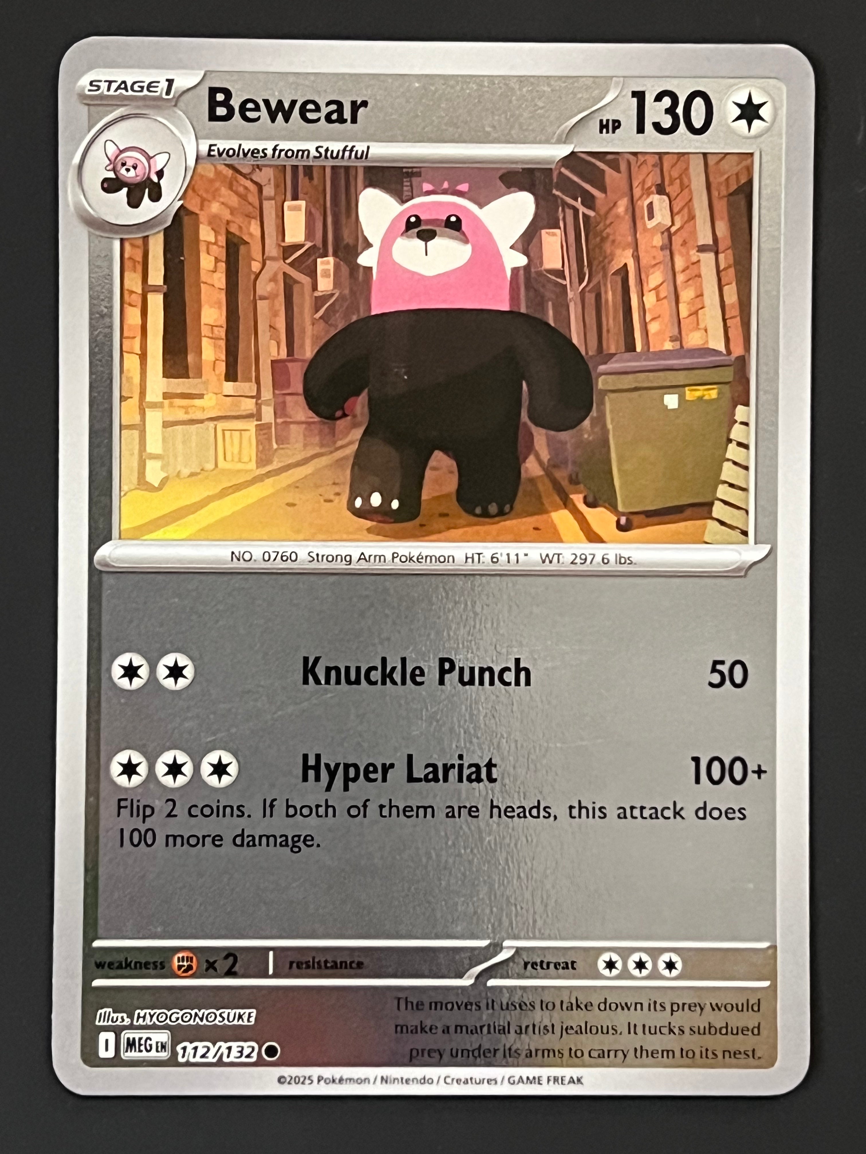 112/132 Bewear - Pokémon Mega Evolution Base Common Reverse – Jarvvos
