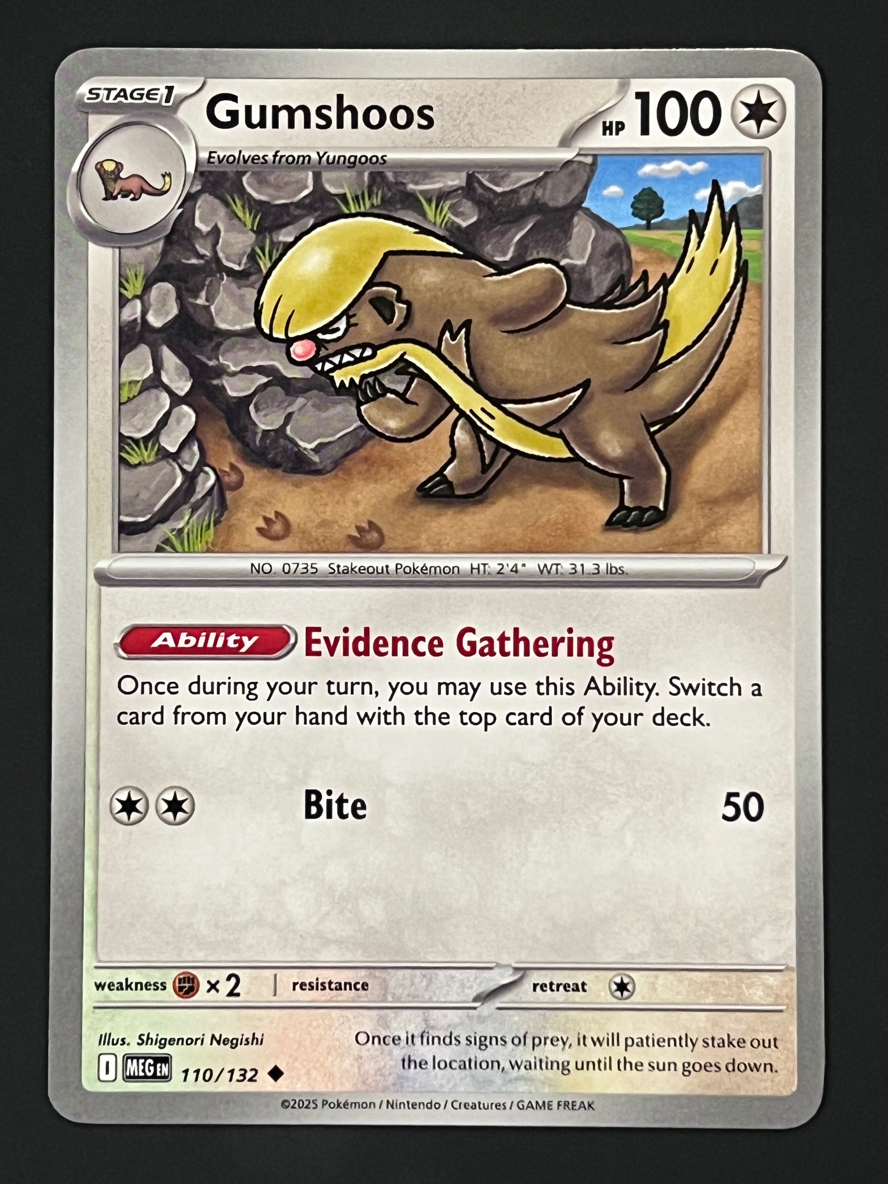 110/132 Gumshoos - Pokémon Mega Evolution Base Uncommon – Jarvvos
