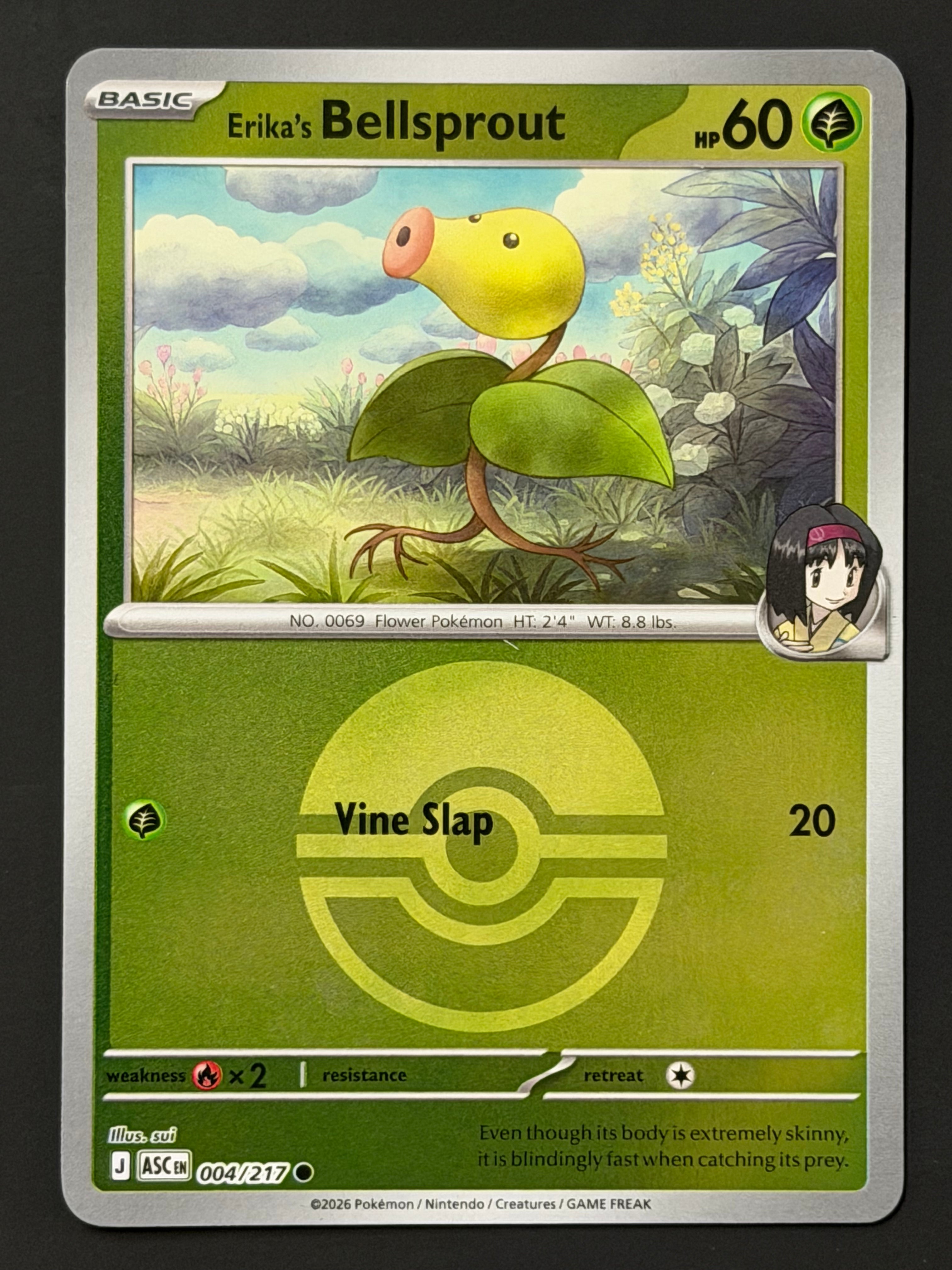 004/217 Erika’s Bellsprout - Pokémon Ascended Heroes Common Reverse PO ...